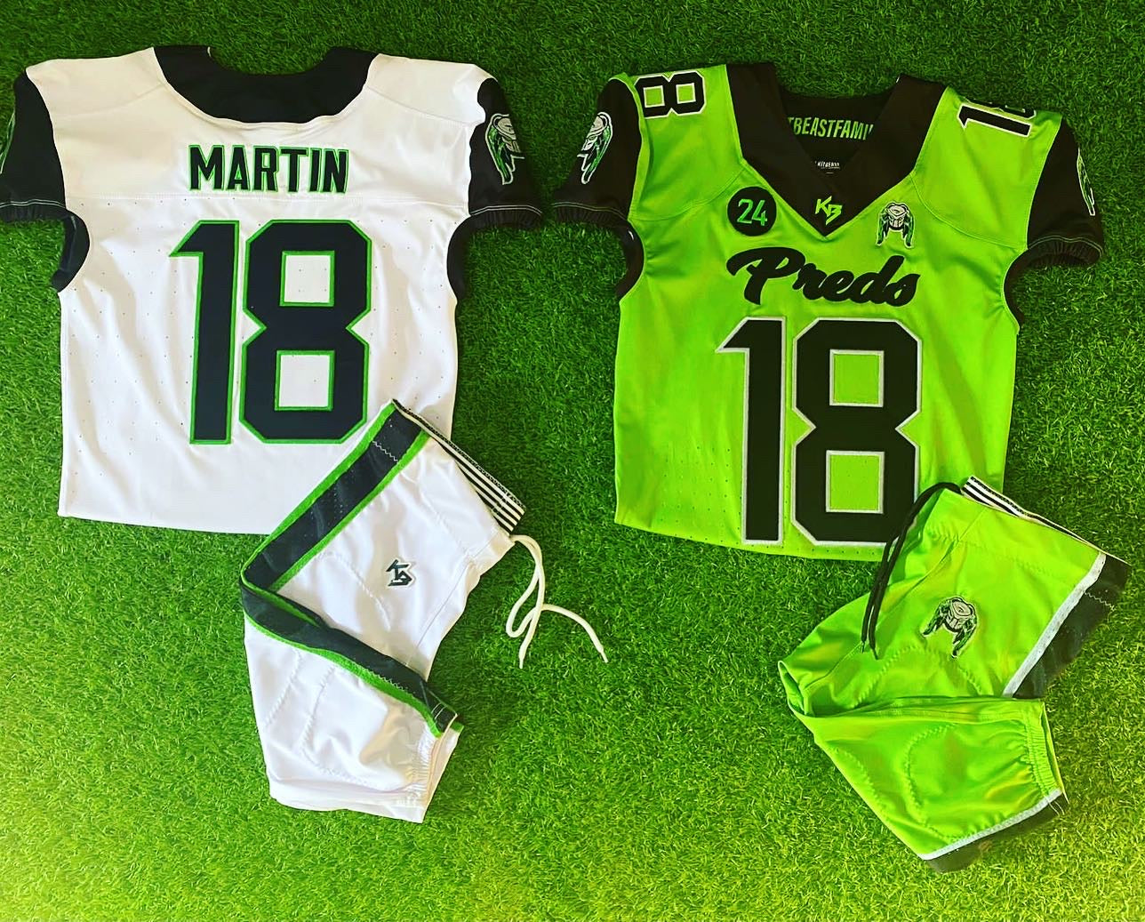 Outlaws Tackle Football Uniforms – KitBeast Sports Apparel