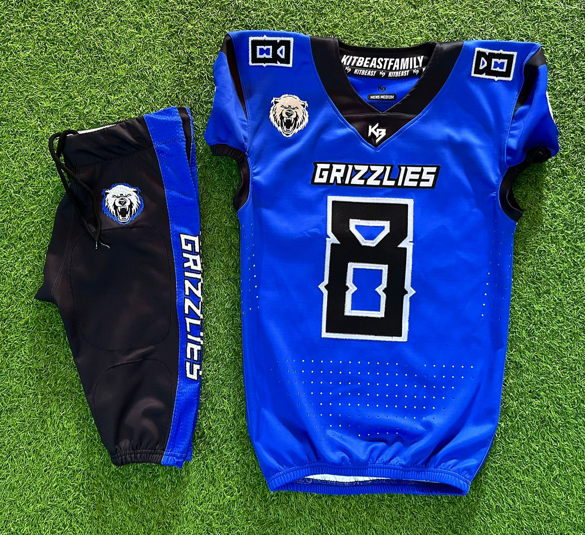 Vandals Custom Tackle Football Uniforms (2 Jerseys + 1 Pant) – KitBeast ...