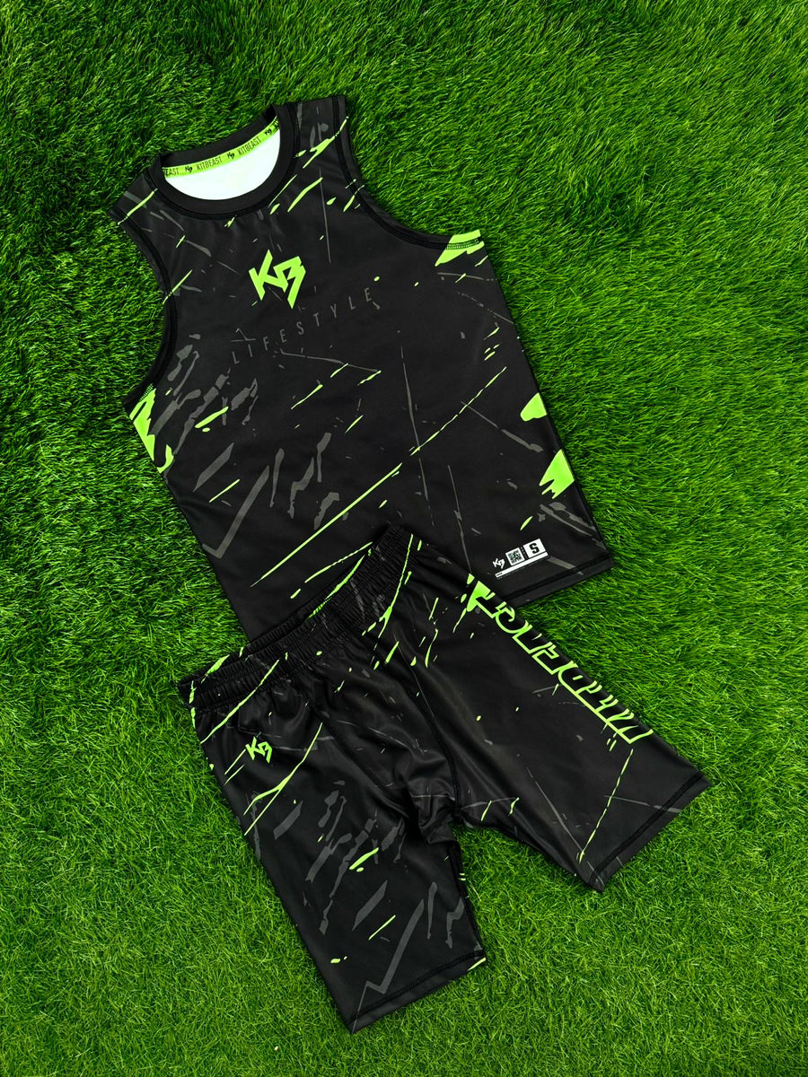 PRJ 01 - BLACK COMPRESSION SHORTS – KitBeast Sports Apparel