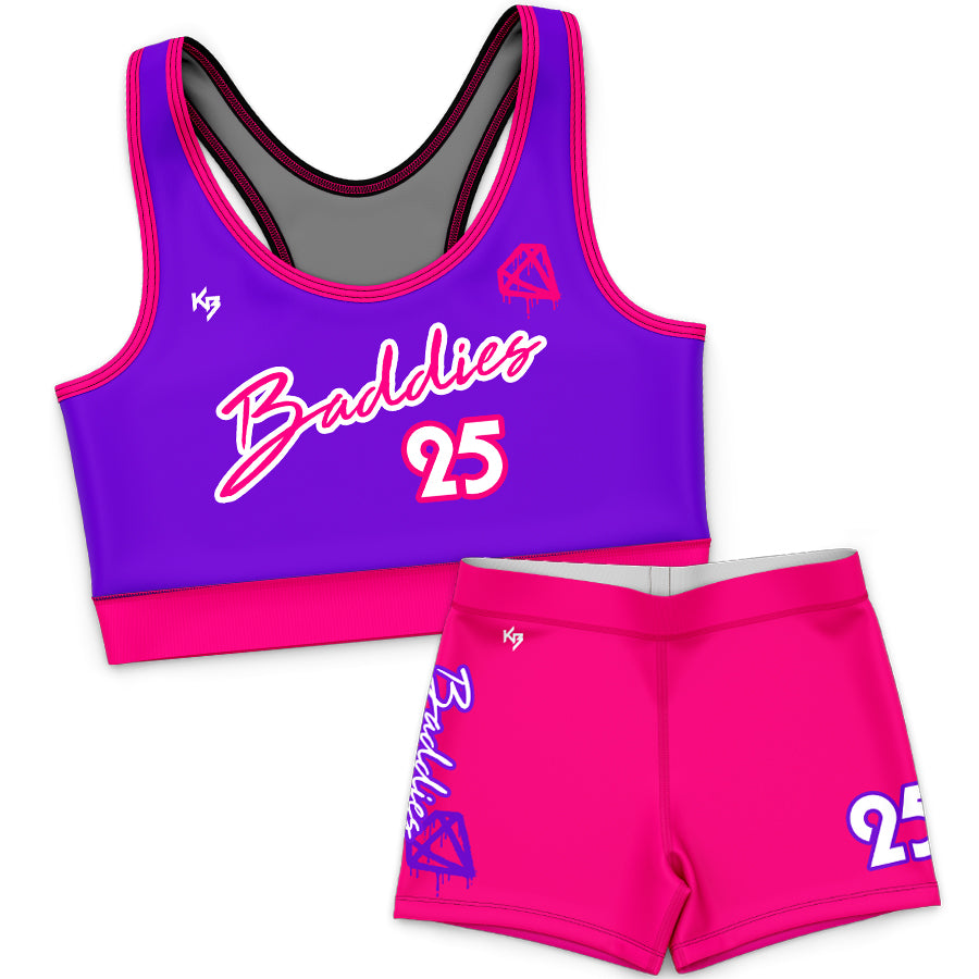 Baddies Womens Compression 7v7 Custom Flag Football Uniforms – KitBeast ...