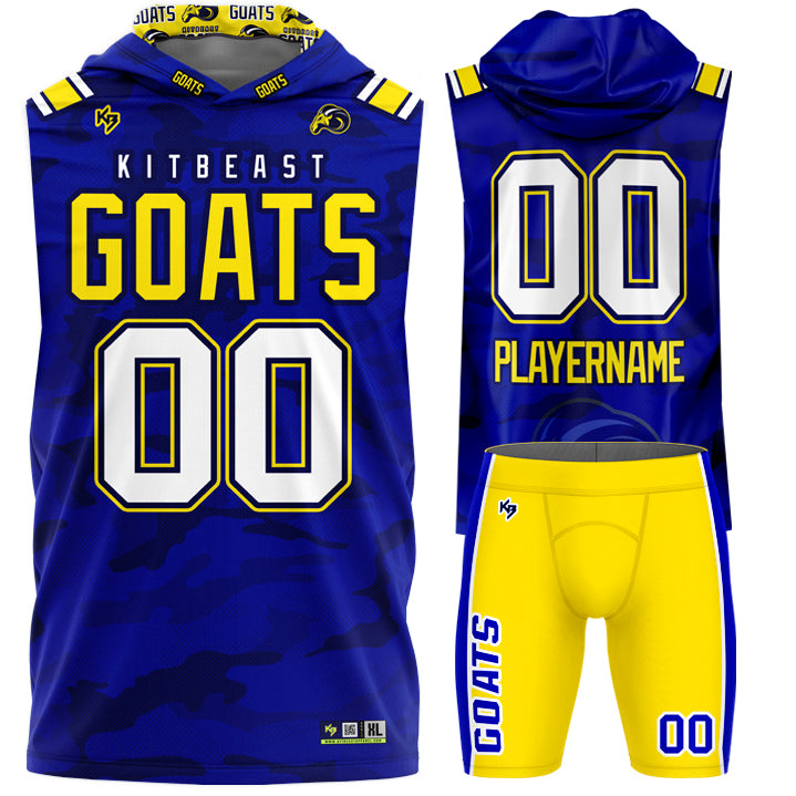 Goats Hooded Compression 7v7 Custom Flag Football Uniforms – KitBeast ...