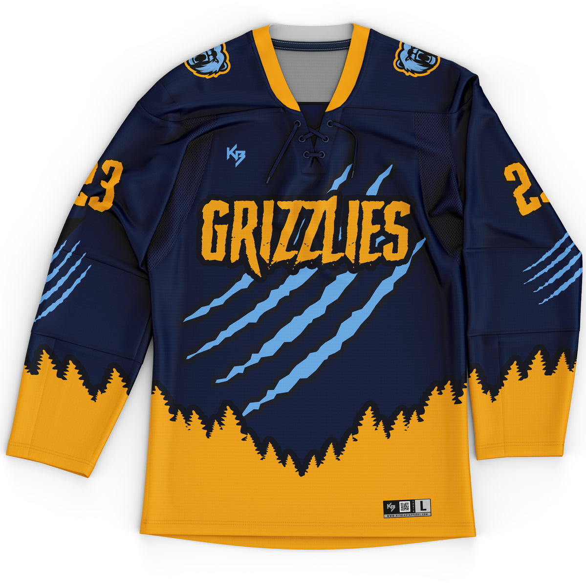 Grizzlies Custom Hockey Jersey – KitBeast Sports Apparel
