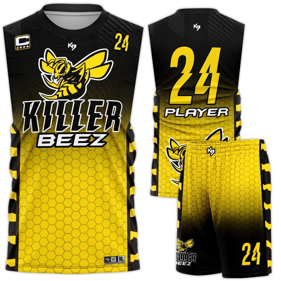 Killer Beez Dri-Fit 7v7 Custom Flag Football Uniforms – KitBeast Sports ...