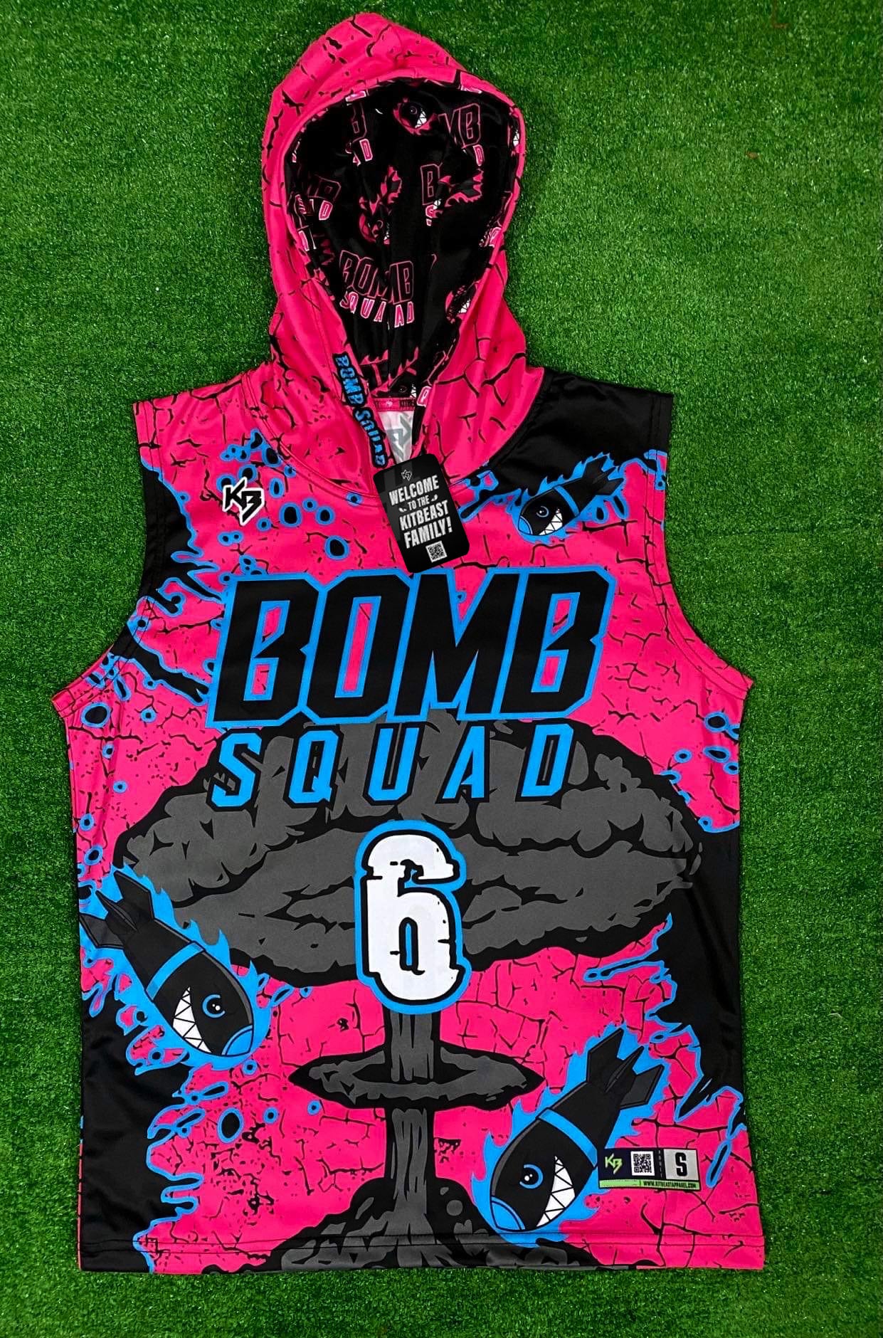Bomb Squad Dri-Fit Hooded 7v7 Custom Flag Football Jerseys – KitBeast ...