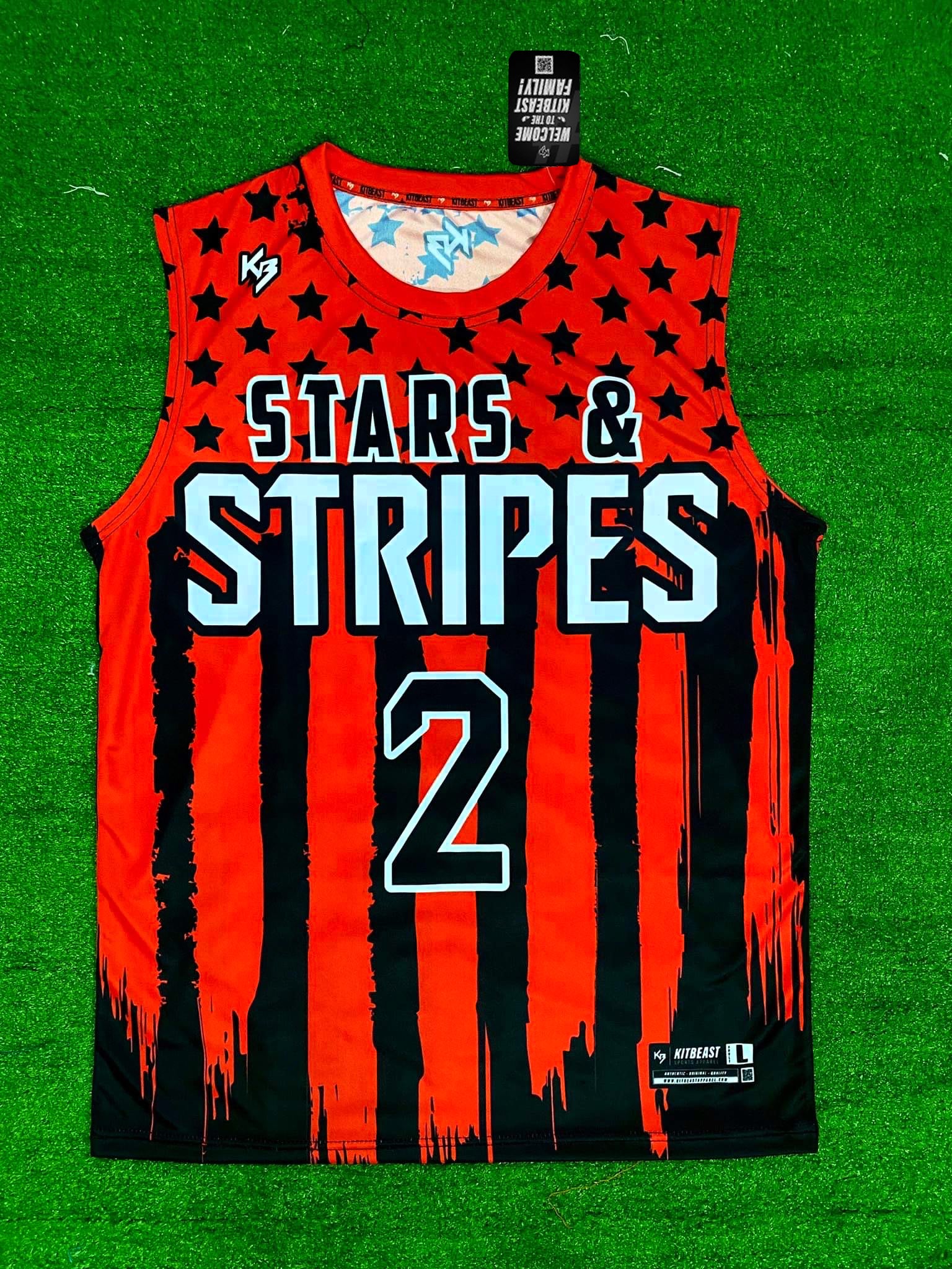 Stars & Stripes Dri-Fit 7v7 Custom Flag Football Jerseys – KitBeast ...