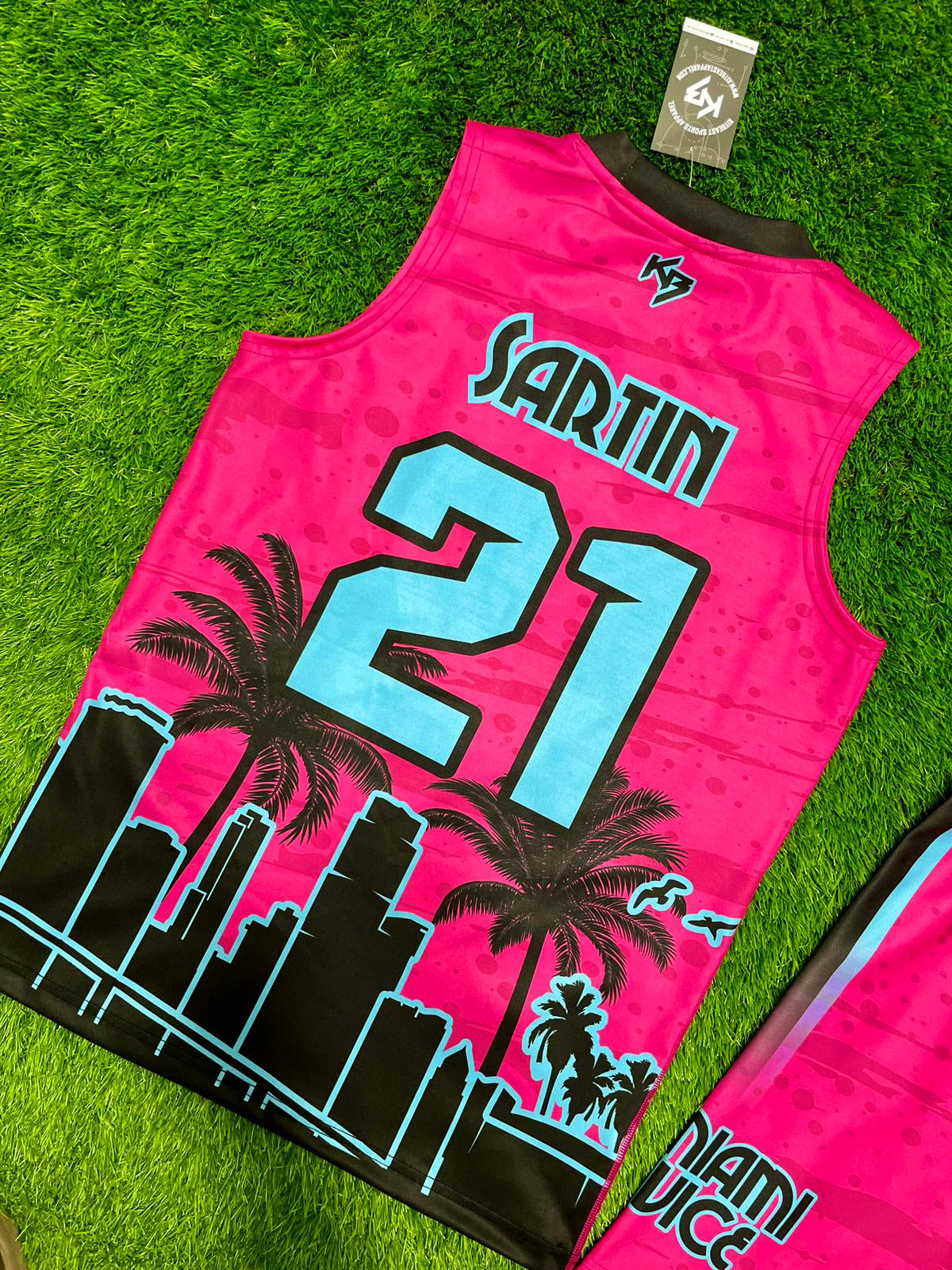 Miami Vice Drifit 7v7 Custom Flag Football Jerseys – KitBeast Sports ...