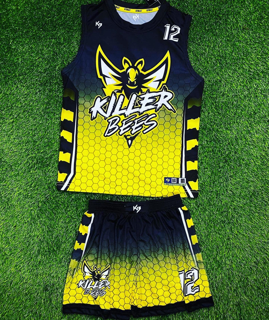 Killer Beez Dri-Fit 7v7 Custom Flag Football Uniforms – KitBeast Sports ...