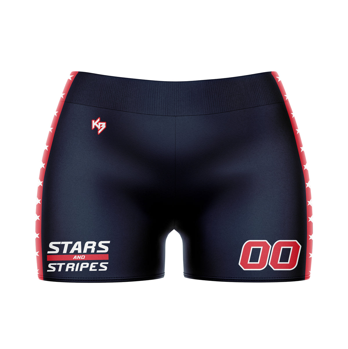 Stars And Stripes Womans Volleyball Shorts – KitBeast Sports Apparel